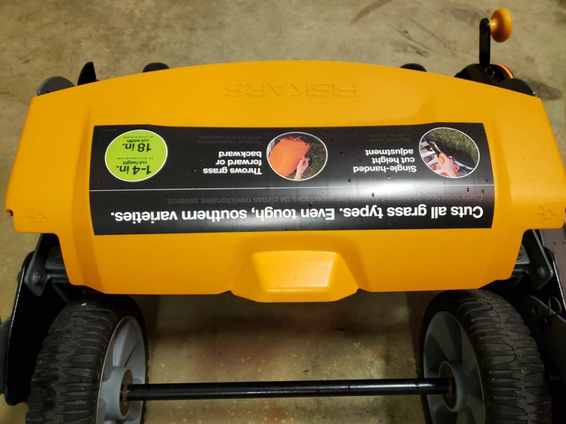 Fiskars 18" Stay Sharp Max Reel Lawn Mower for Sale - RonMowers