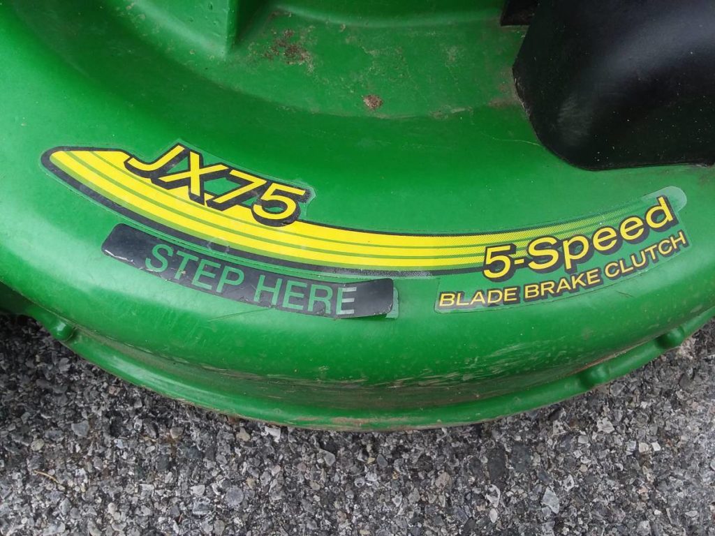 John Deere JX75 21" self propelled lawn mower - RonMowers