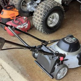 Used Task Force 12-Amp 18 inch cut electric lawn mower - RonMowers