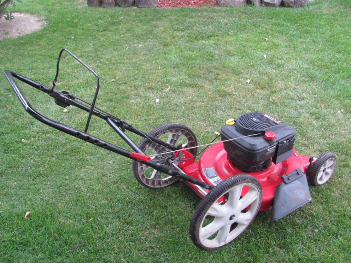 Used Yard Machine 22 inch Side Discharge EZ Roll Push Mower - RonMowers