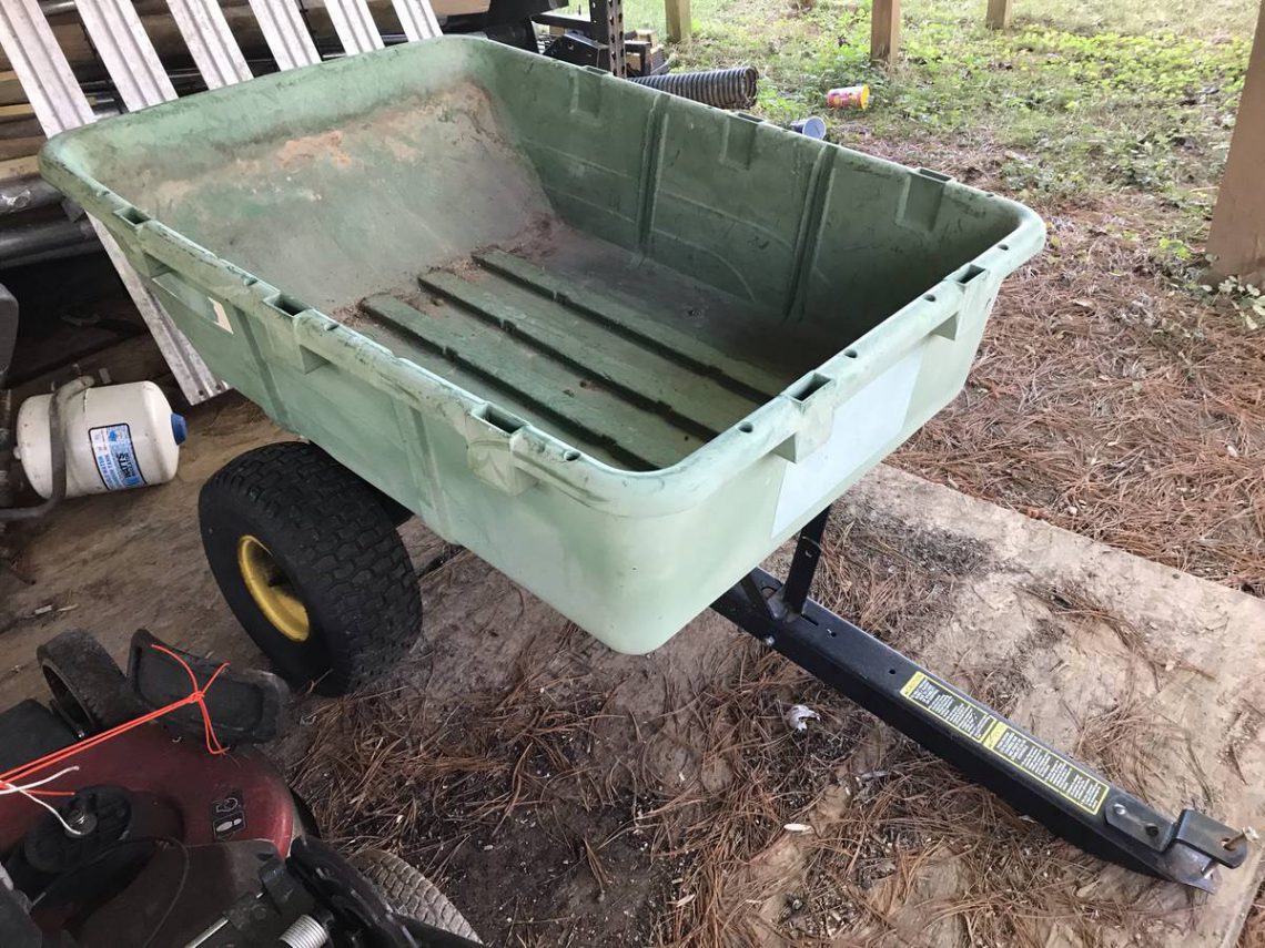 John Deere 10P Lawn Garden Trailer Dump Cart - RonMowers