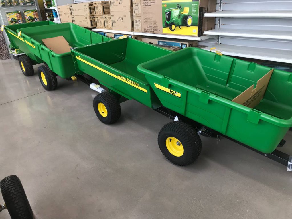 John Deere 10P Lawn Garden Trailer Dump Cart - RonMowers