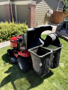 2016 Troy Bilt TB42 riding mower with Bagger attachment - RonMowers