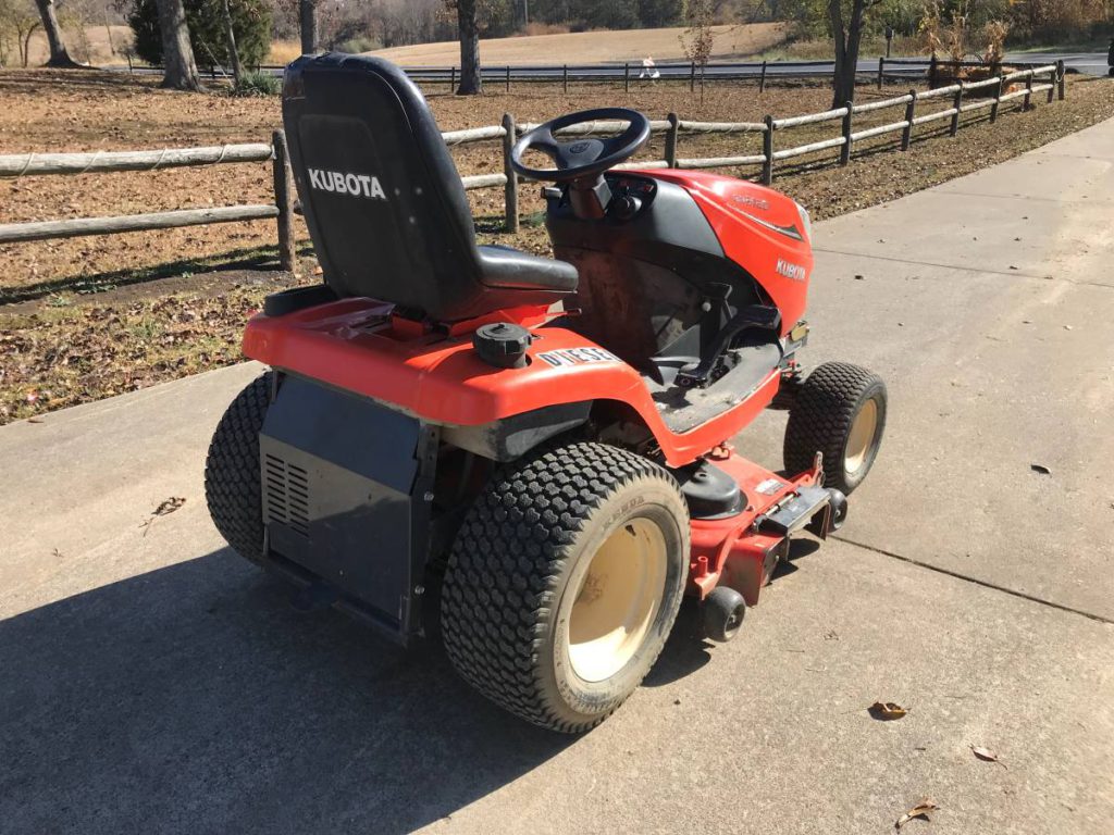 2012 Kubota GR2120 48” cut 21hp Diesel 4wd power steering riding lawn ...