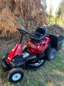 Used Craftsman R1000 riding lawn mower with double bagger - RonMowers