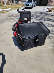 Nearly new Craftsman R110 riding mower with grass catcher - RonMowers